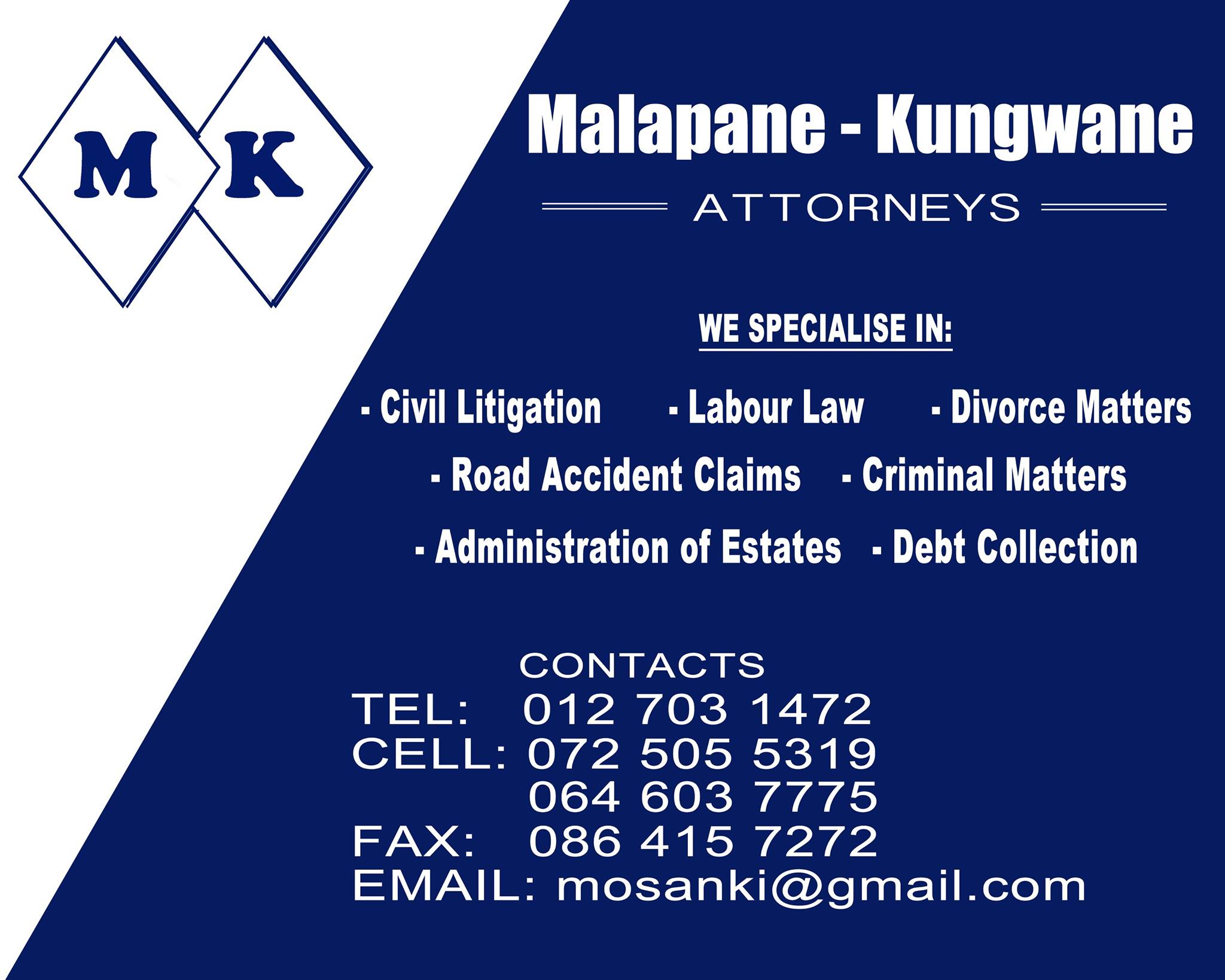 Malapane-Kungwane Attorneys - Lawyers Working Smart
