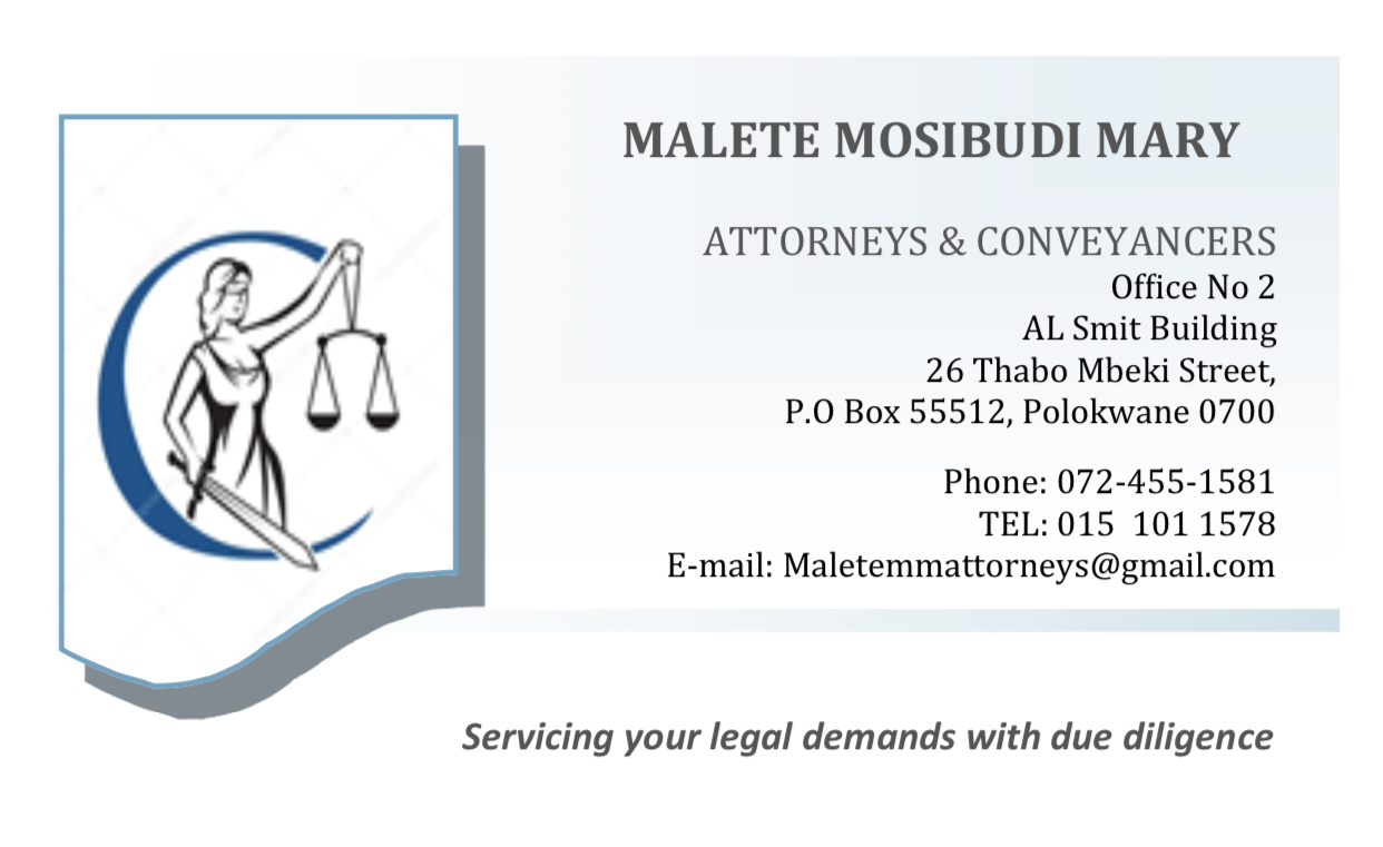 Malete Mosibudi Mary Attorneys - Lawyers Working Smart